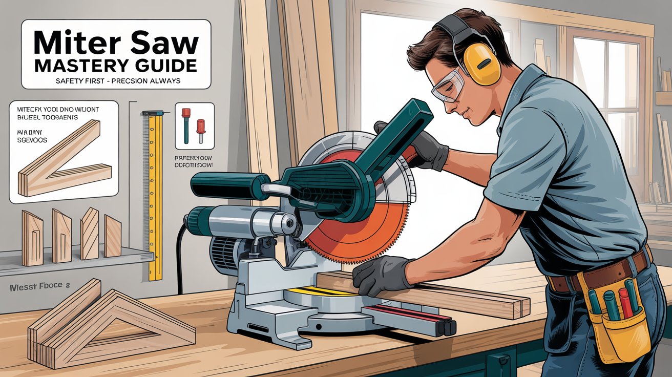 How to Use Miter Saw. Safety and Cutting Guide 2025