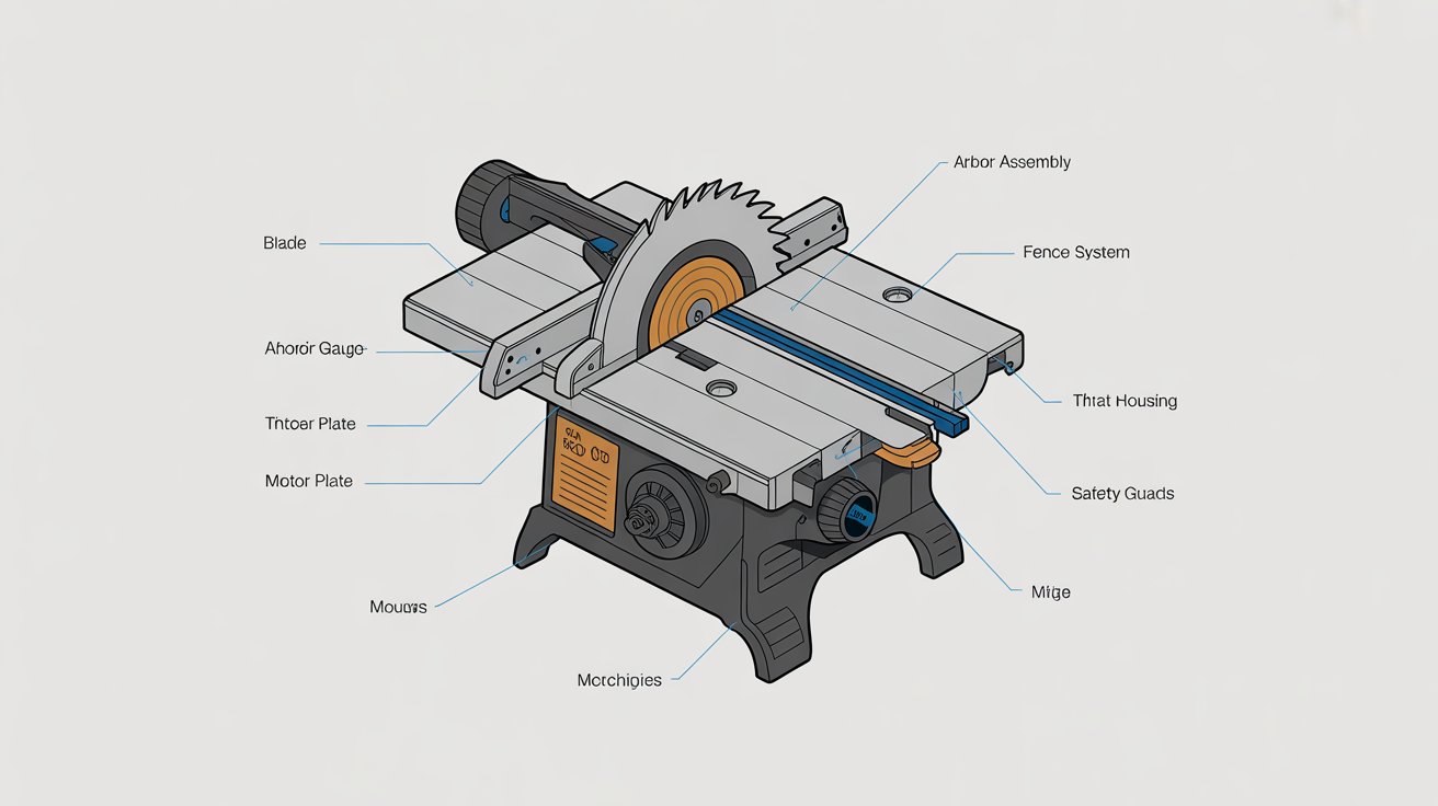 Table Saw Components: Parts, Functions & Safety Guide